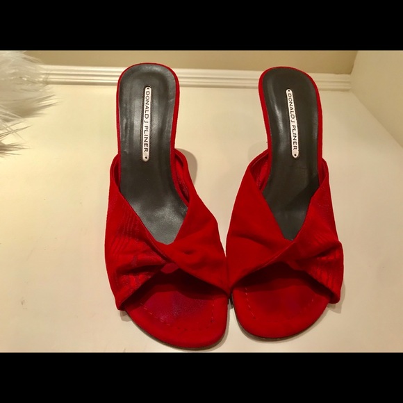 Donald J. Pliner | Shoes | Donald J Pliner Jinny Red Heels 8m | Poshmark